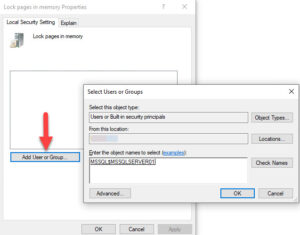 How to Enable Lock Pages in Memory for SQL Server