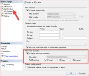 Fail-safe Operator For SQL Server Agent