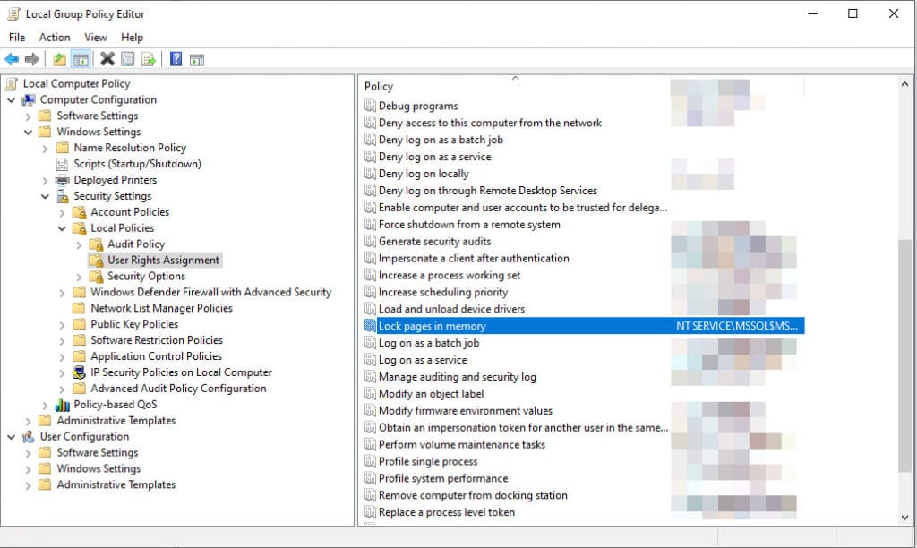 How to Enable Lock Pages in Memory for SQL Server