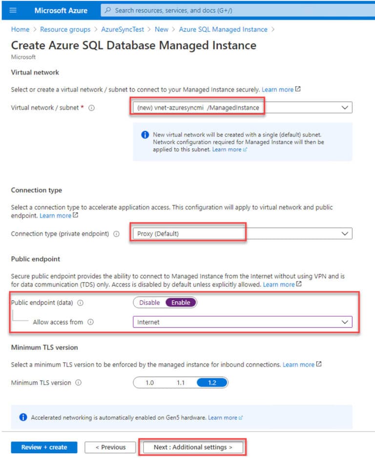 Transactional Replication Azure Sql Managed Instance And On Premise Sql Server